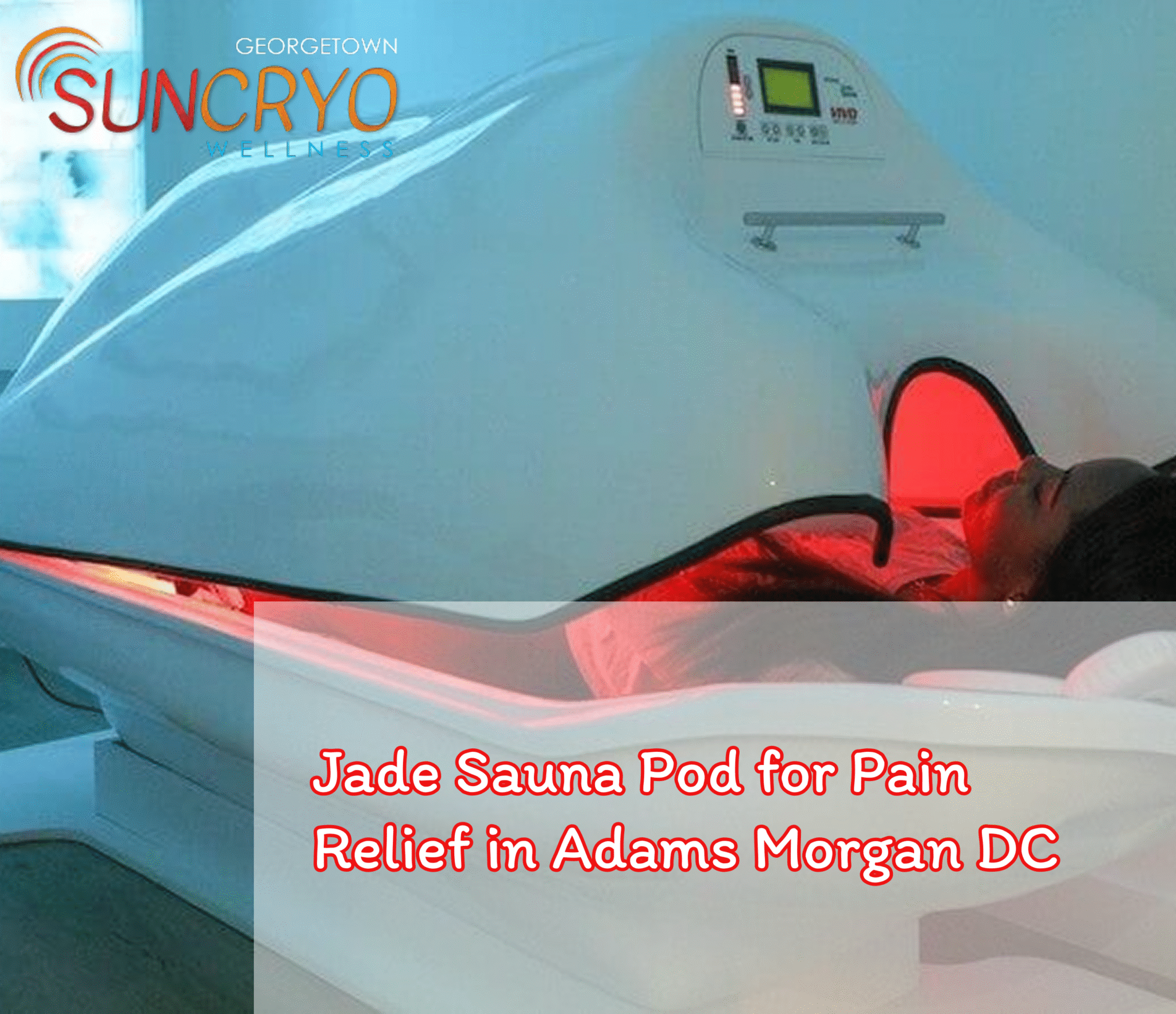 Jade Sauna Pod for Pain Relief in Adams Morgan DC - SunCryo